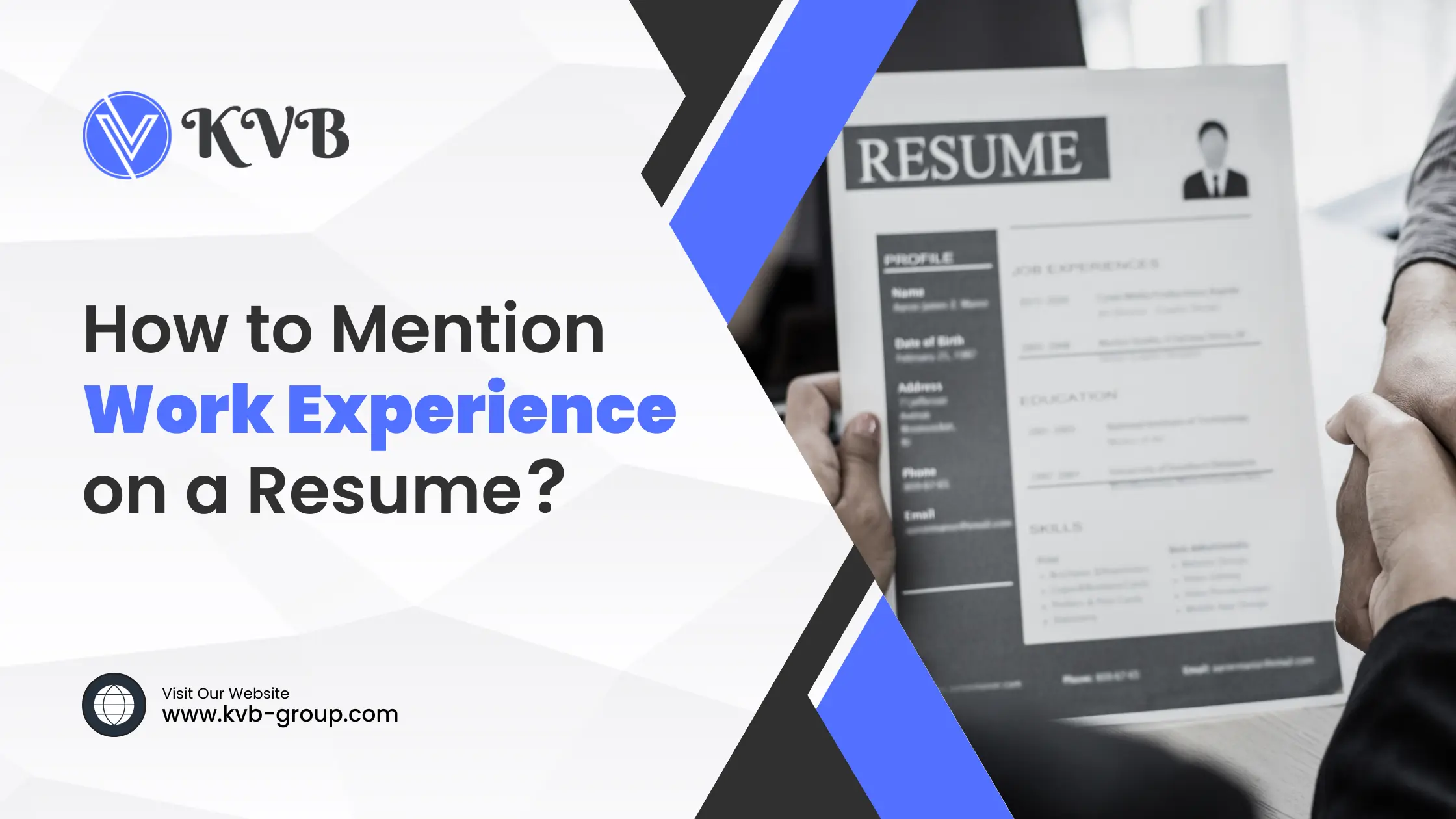 How to Mention Work Experience on a Resume